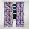 Design Art Purple Persian Paisleys - Floral Curtain - Blackout Floral Curtain - 1 Panels | Wayfair